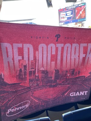 2024 PHILADELPHIA PHILLIES RED OCTOBER RALLY TOWEL BRAND NEW Phillies ...