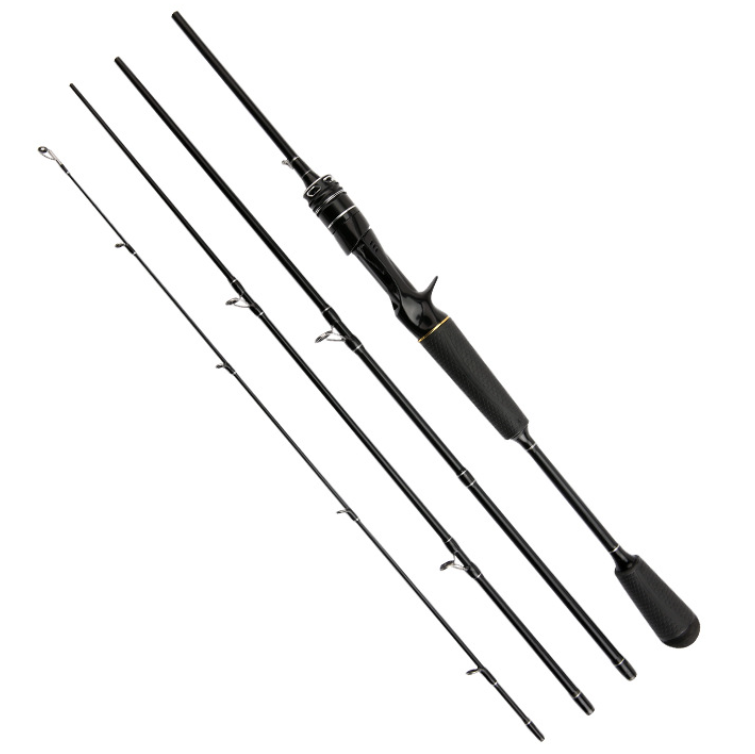 1.8M 2.1M Lure Rod Travel Fishing Rod 4 Section High Carbon Spinning ...