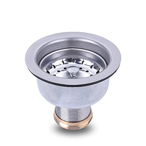 3-1/2 Deep Cup Kitchen Sink Drain Assembly, 304 Stainless Steel ...