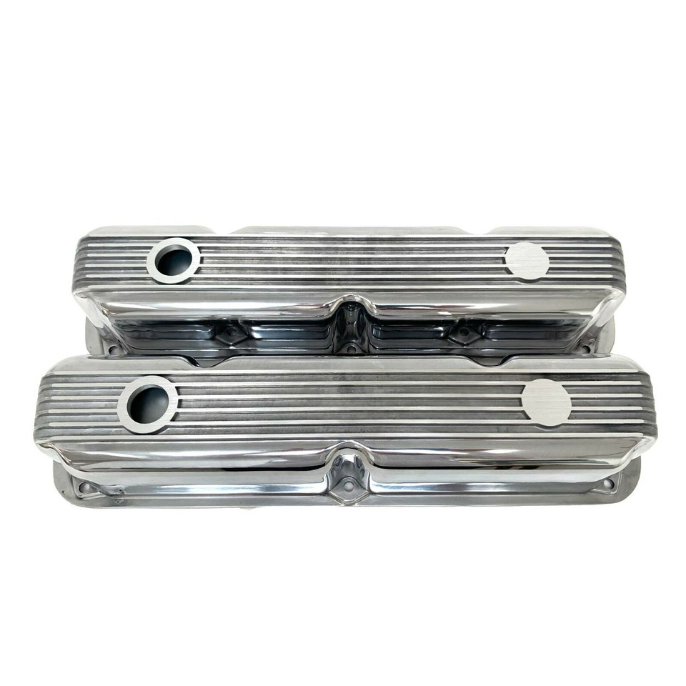 Mopar Small Block 318, 340, 360 Dodge Chrysler Valve Covers - Polished ...