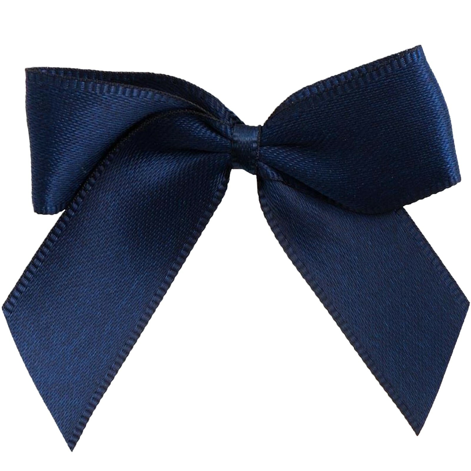 NAVY BLUE RIBBON SATIN BOWS 3-10cm Wedding Baby Shower Craft Cake ...