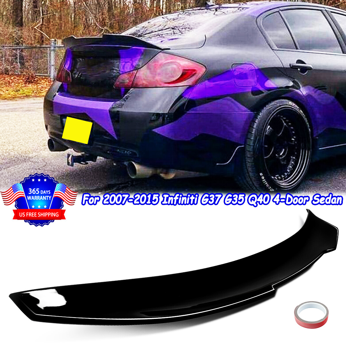 PSM Style Duckbill Rear Spoiler Wing For 2007-15 Infiniti G35 G25 G37 ...