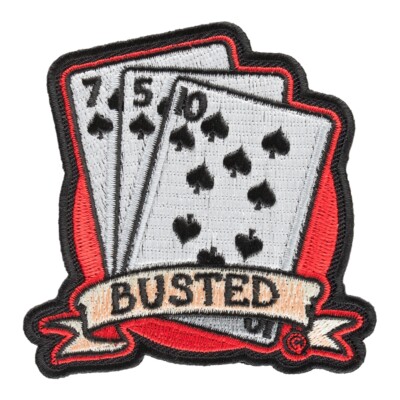 Busted Losing Hand Playing Cards Patch, Gambling Patches | eBay