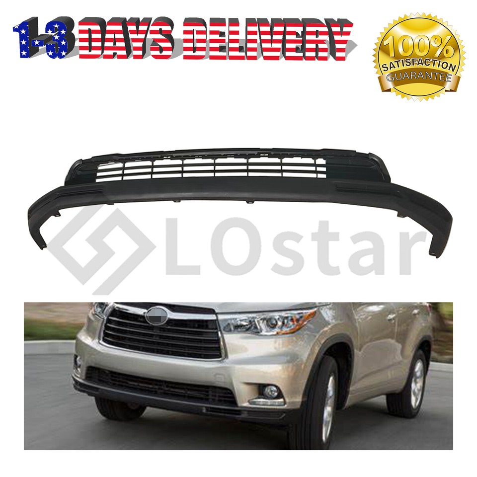 New Front Bumper Cover Lower Grille Fits 2014-2016 Toyota Highlander ...