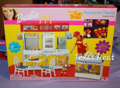 Barbie Fun Time! McDonald's Restaurant Playset VHTF Mattel # 88811 New ...