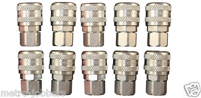 10 Pack MILTON 775 Air Hose Couplers A style 1/4" Female NPT Threads | eBay