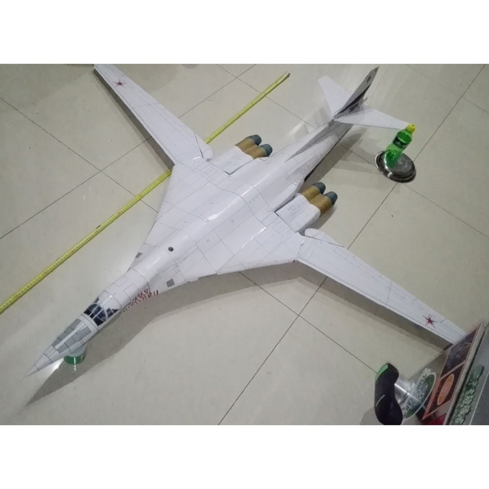 1:72 Tupolev Tu-160 Bomber Black Jack 160 Bomber Craft DIY Paper Model ...