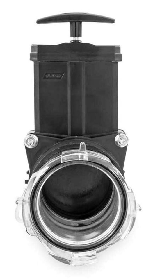 Camco 39051 Ready to Use Gate Valve with Built in Clear Adapter Black ...