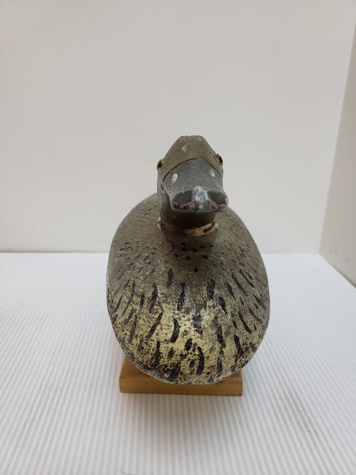 Rare Vintage Oscar Peterson Hen Black Duck Decoy Cadillac Michigan | eBay