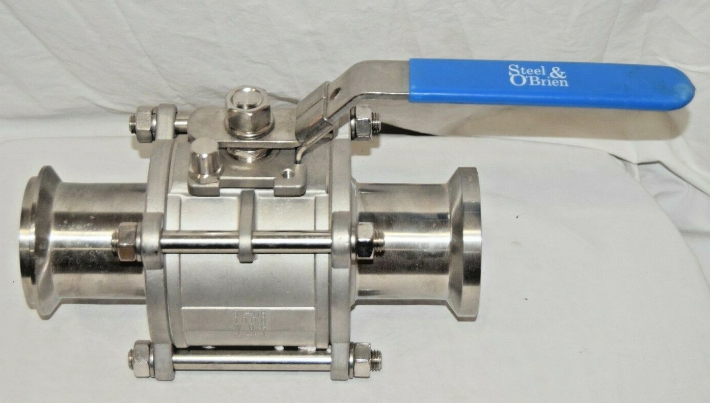 Steel & O'Brien 3" 1000 PSI WOG Inline Stainless Steel Ball Valve BLV2C ...