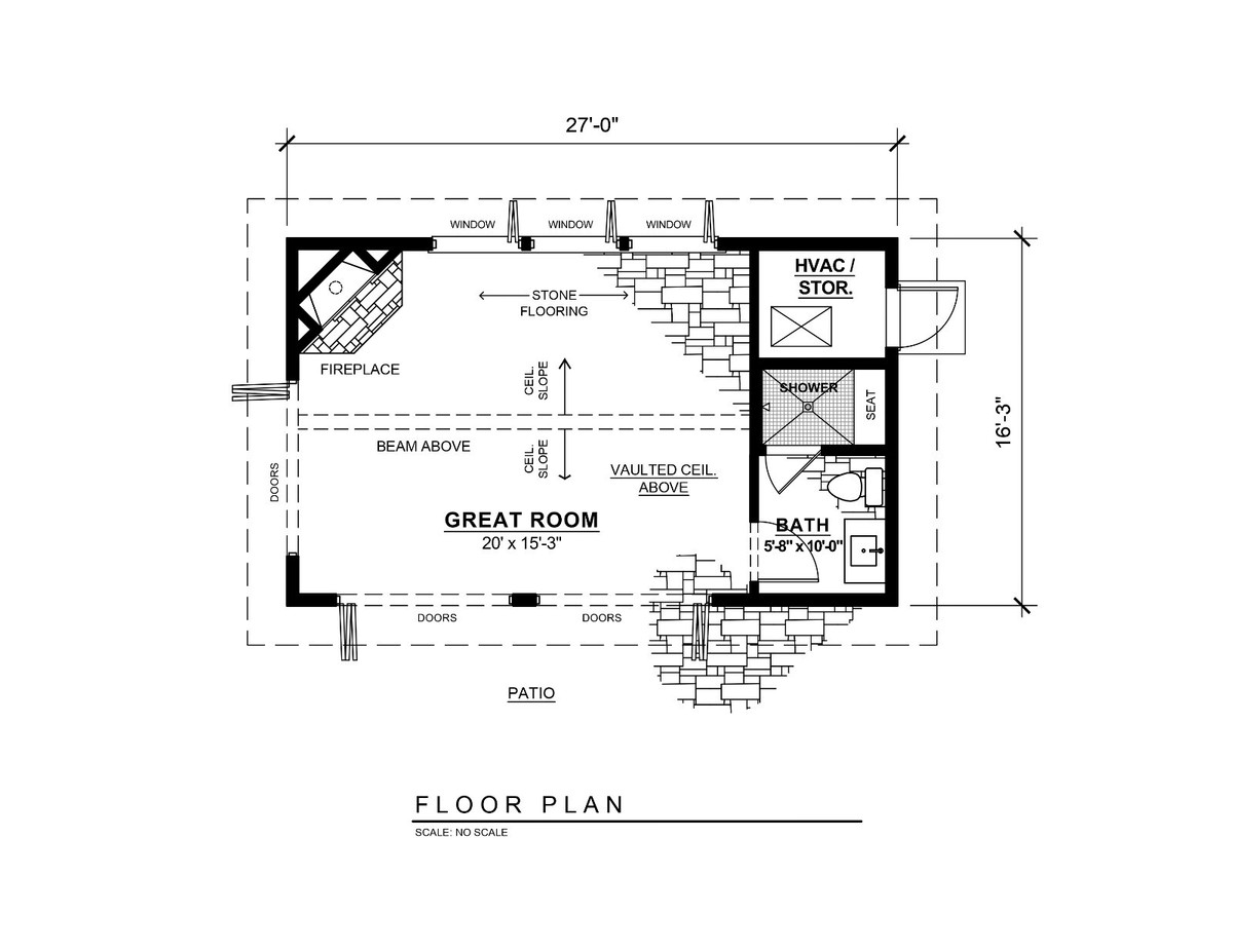 Pool House Floor Plans 20x15 20x15 House Plan, 300 SqFt | 2 BHK House