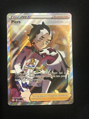Piers Full Art Trainer Holo Rare 069/072 Shining Fates Pokemon Card | eBay