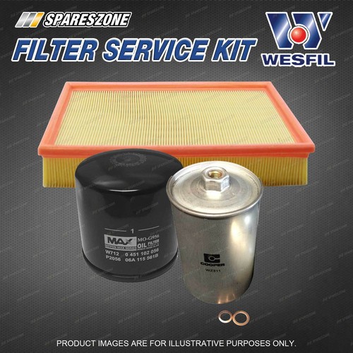 Wesfil Oil Air Fuel Filter Service Kit for Audi S2 B4 S4 C4 Turbo ...