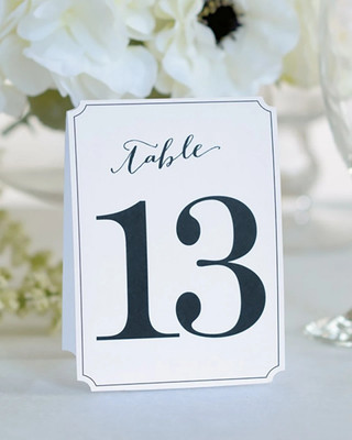 Ornate Table Numbers - Numbers 13-24 | eBay