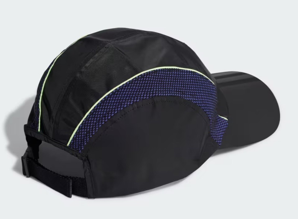 ADIDAS Baseball Cap Hat Black/Night Flash/Green Spark OSFM Adjustable ...