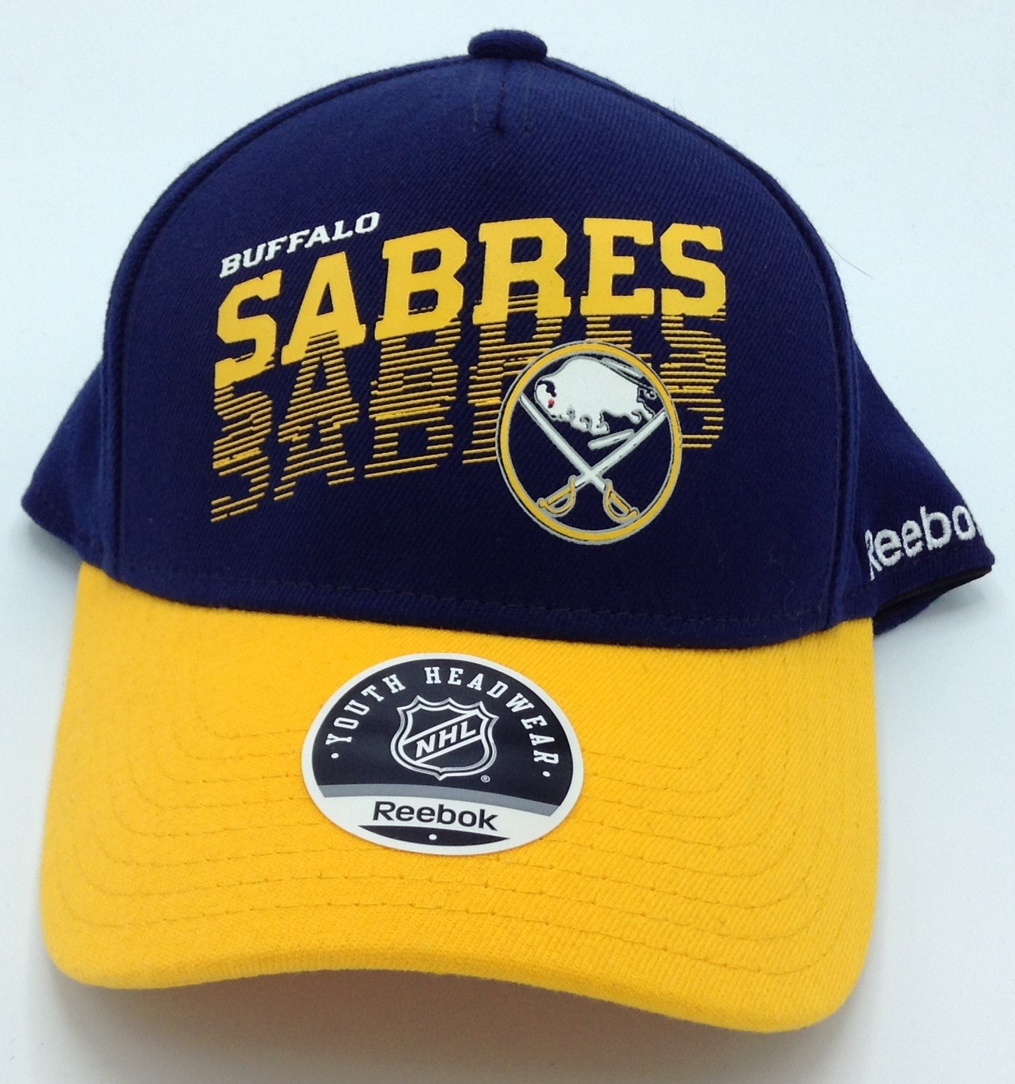 NHL Buffalo Sabres Reebok Youth Stretch Back Fit Max Cap Hat Beanie NEW ...
