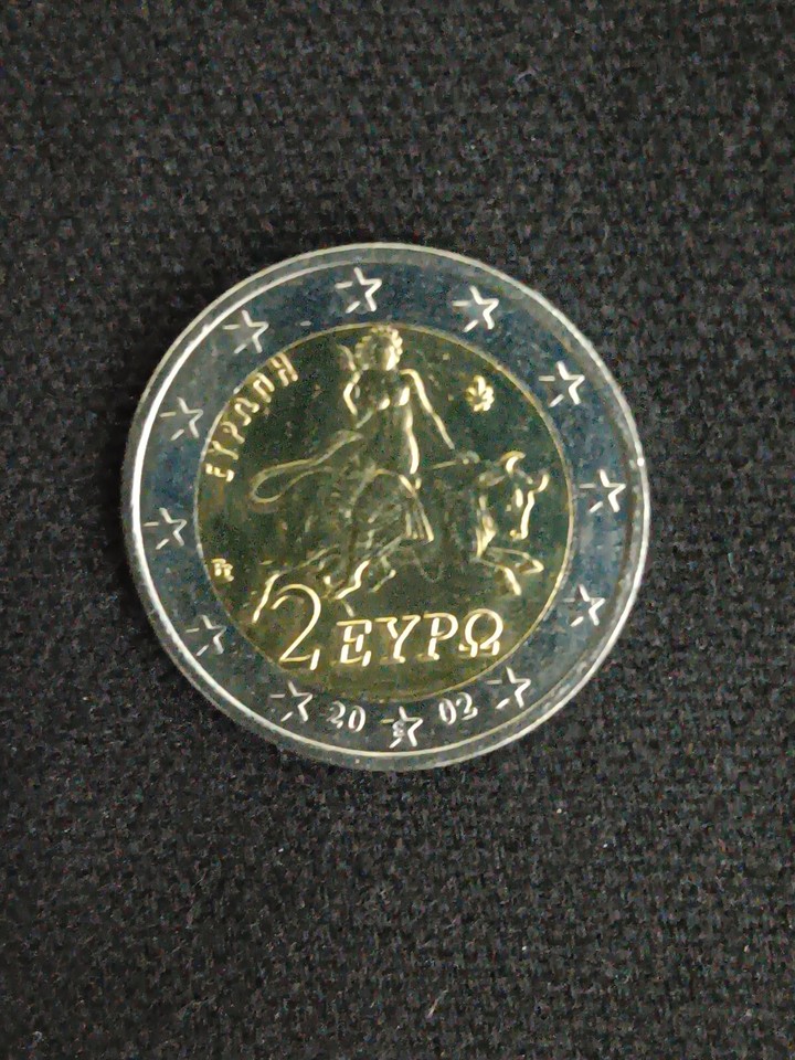2002 Greece 2 EUROS COIN With S (1st map) Mint Condition | eBay