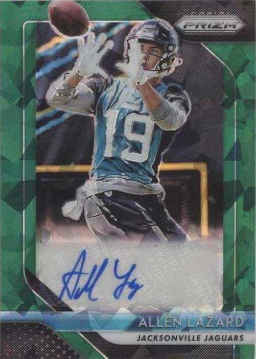 2018 Panini Prizm - Rookie Autographs Allen Lazard #RA-AL Green Crystal ...