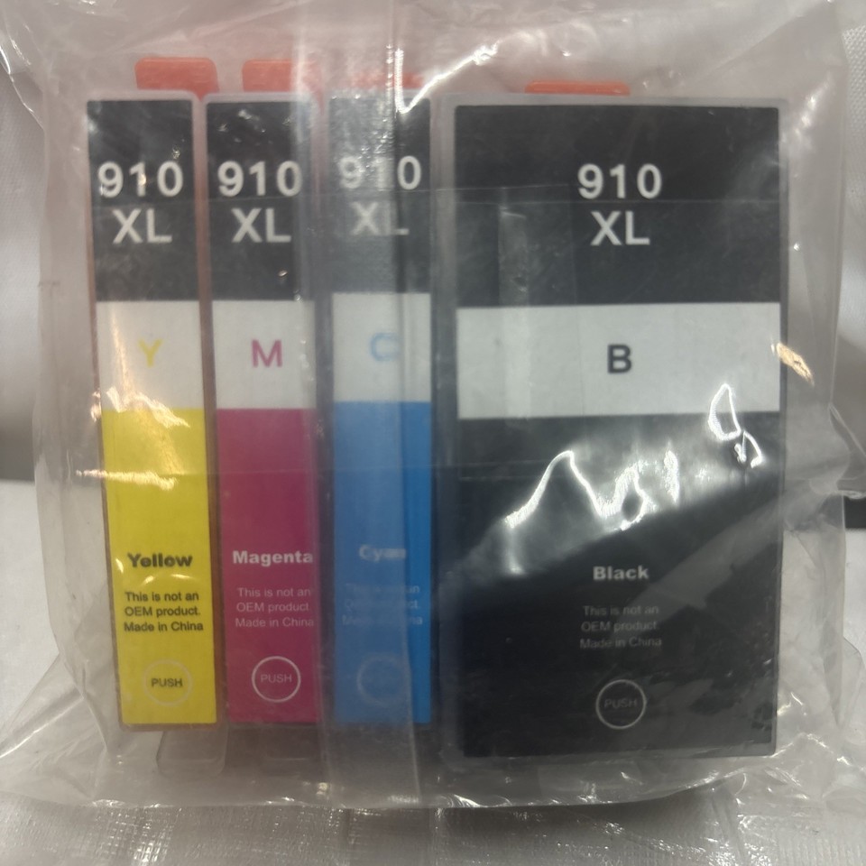 910 XL 910XL Ink Cartridges 4 Pack for HP OfficeJet Pro 8020 8035 8028 ...