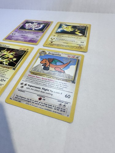 Set Of 4 Mint Pokemon The First Movie promo cards complete Pikachu ...