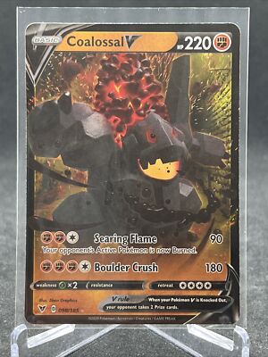 Pokémon TCG Coalossal V Vivid Voltage 098/185 Regular Ultra Rare | eBay