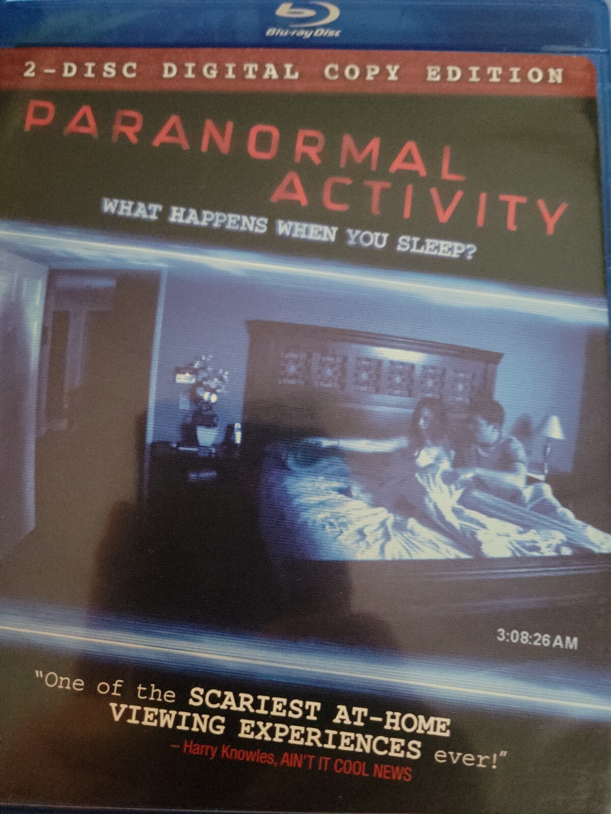 Paranormal Activity (Blu-ray Disc, 2009, 2-Disc Set, Includes Digital ...