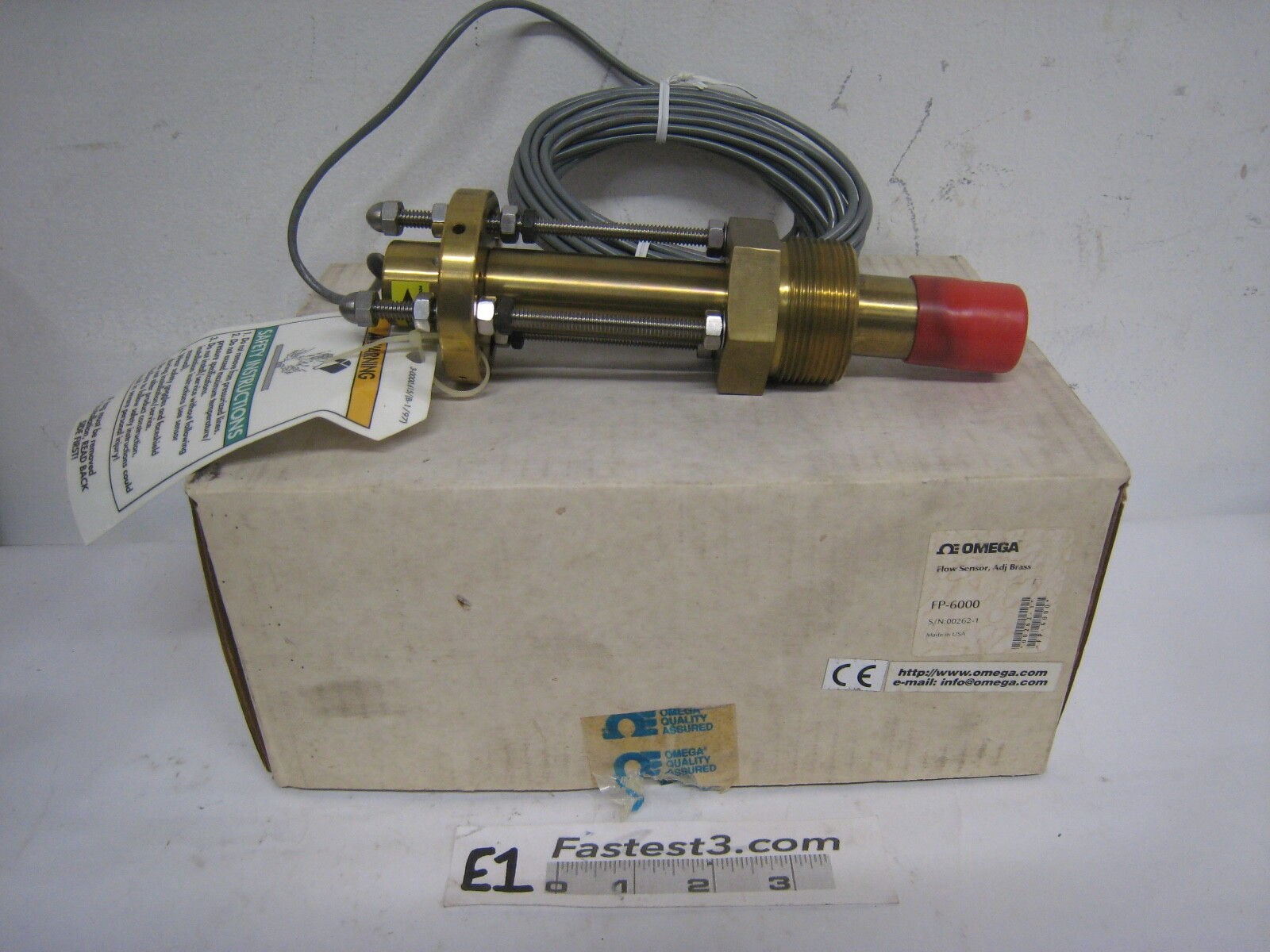 OMEGA FP-6000 BRASS FLOW SENSOR *18 (AA15& E1) | eBay
