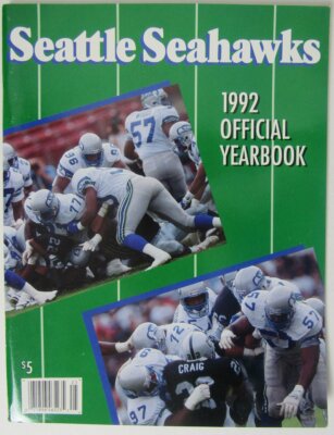 1992 Seattle Seahawks NFL Football Official Team Yearbook 145934 | eBay