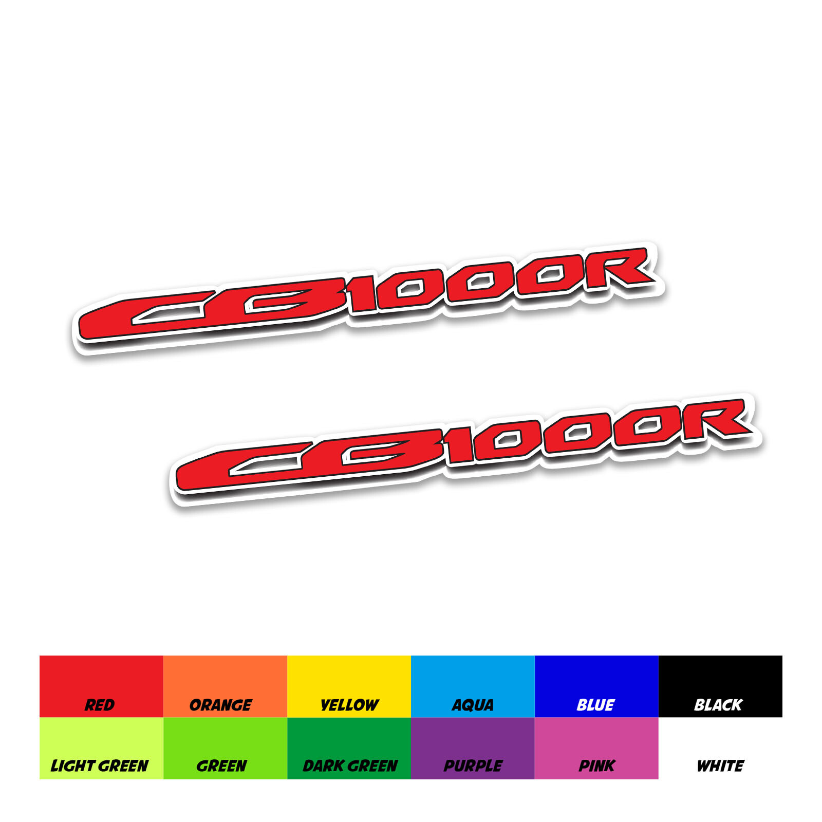 For Honda CB1000R Motorcycle Decals Sticker Removable 4 3/4 inch Red | eBay