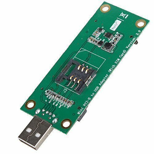 MINI PCI-E WWAN M.2 to USB2.0 Adapter Card with SIM Card Slot Testing ...