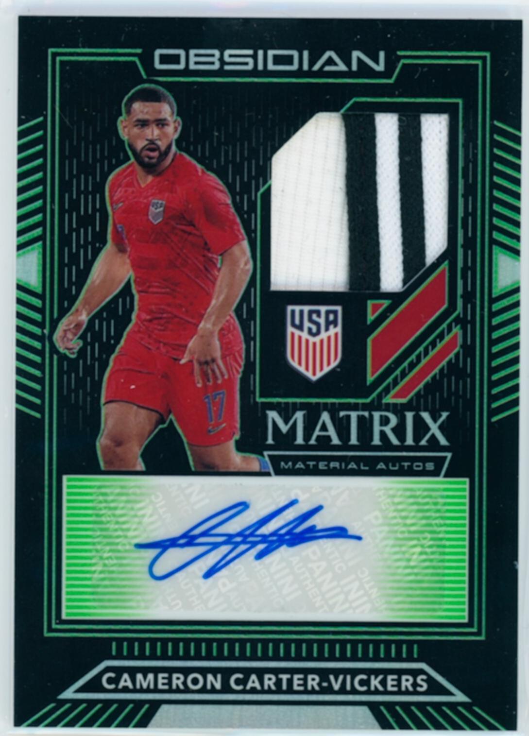 2019-20 Panini Obsidian - Matrix Material Autograph Cameron Carter ...