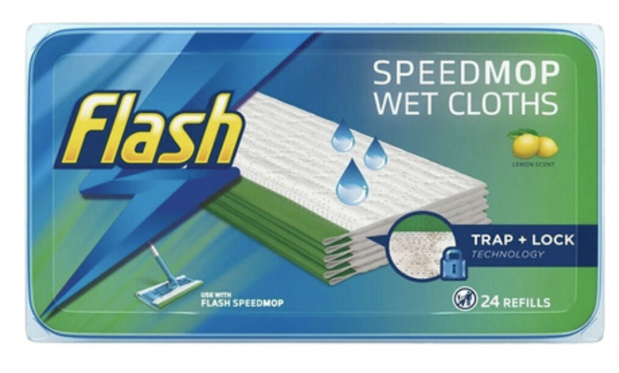 FLASH Speedmop WET CLOTHS Refills Lemon ( 24 Per Pack ) Speed Mop ...