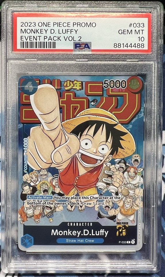 One Piece Monkey D. Luffy P-033 Event Pack Vol. 2 Promo PSA 10 | eBay
