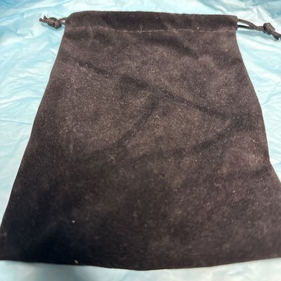 Black Velvet~Velour Drawstring Bag Jewelry Pouch-Gift Bag~Storage Pouch ...