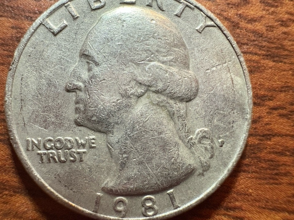 RARE 1981 Quarter Multiple Errors Filled Mint, Liberty Rim Error | eBay