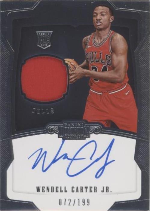 2018-19 Panini Dominion - Rookie Jersey Autograph Wendell Carter Jr ...