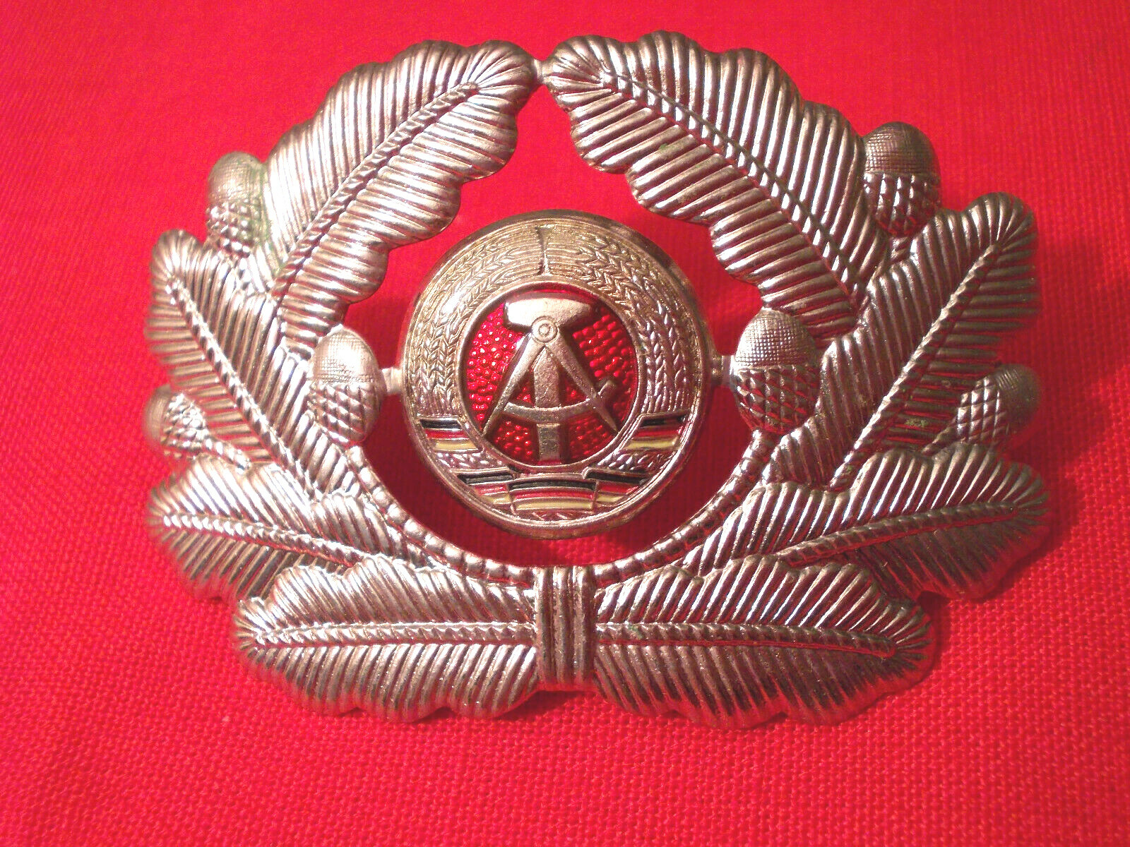 DDR NVA Mützenabzeichen Mützenkranz Kokarde Schirmmütze Offizier LaSK ...