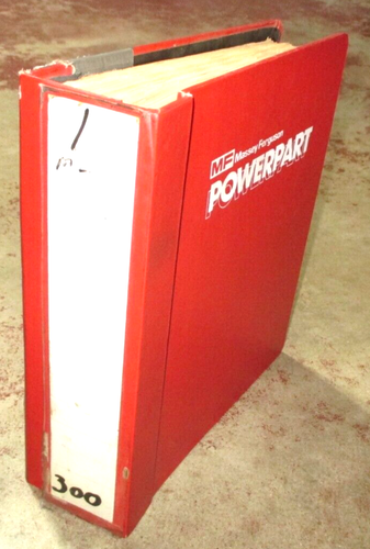 Massey Ferguson MF 300 Combine Parts Catalog Manual Book 651 139 M97 ...