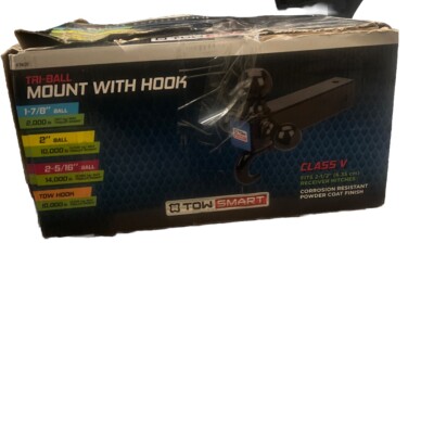 T173 Tow Smart Tri-Ball Mount with Hook 1-7/8" 2" 2-5/16" New Open | eBay