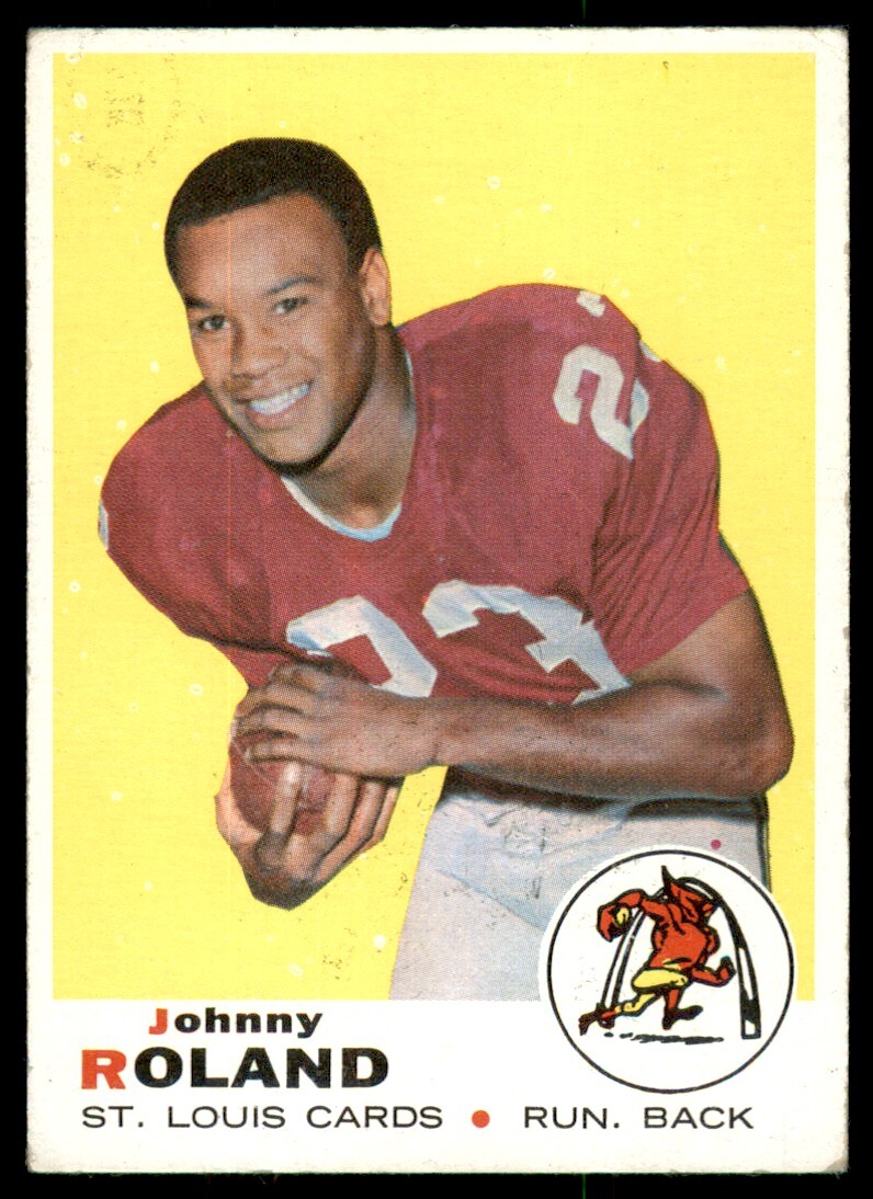 1969 Topps Football Johnny Roland (A) St. Louis Cardinals #225 | eBay