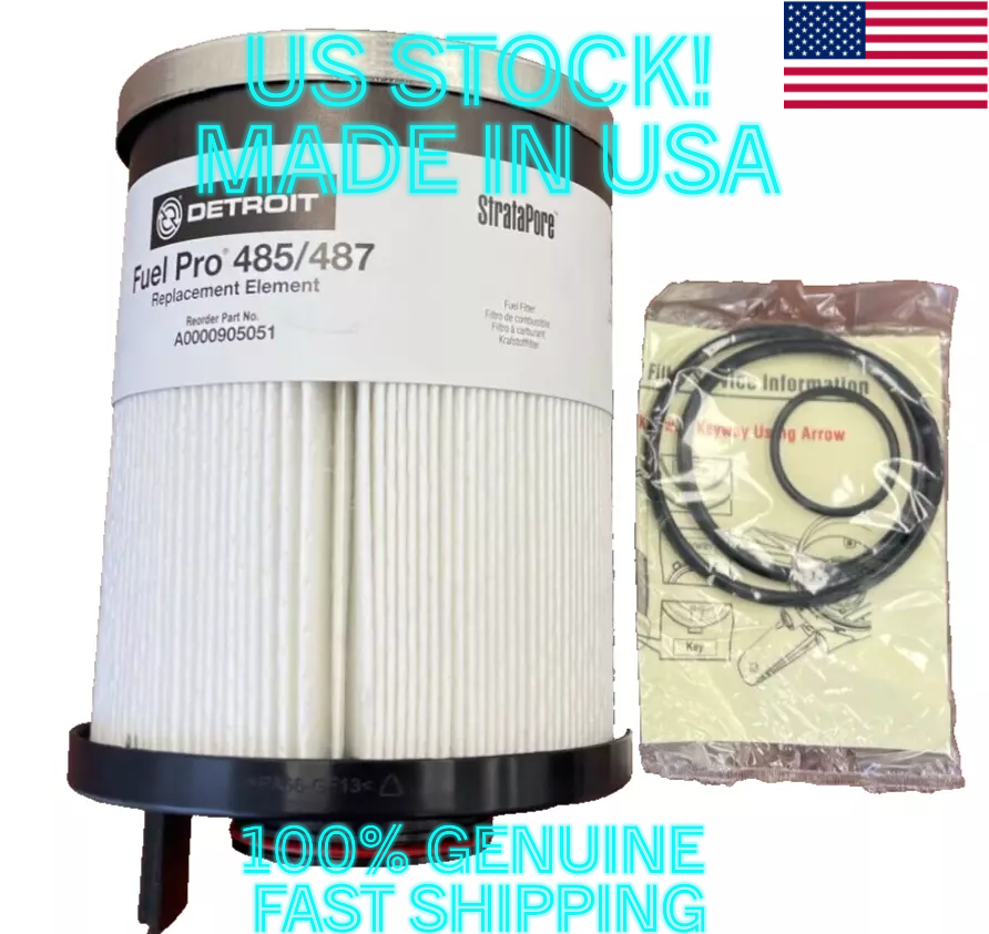OEM GENUINE DETROIT FUEL KIT DDE A0001485007 485 REPLACEMENT FILTER ...