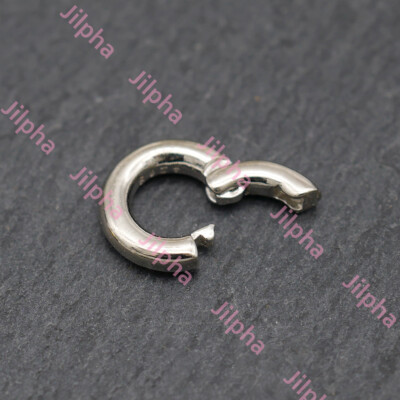 10pcs, STERLING SILVER Link Lock Jump Ring Enhancer Bail Charm ...