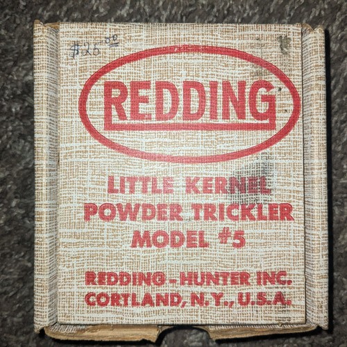 Redding Reloading No. 5 Powder Trickler In Original Box | eBay