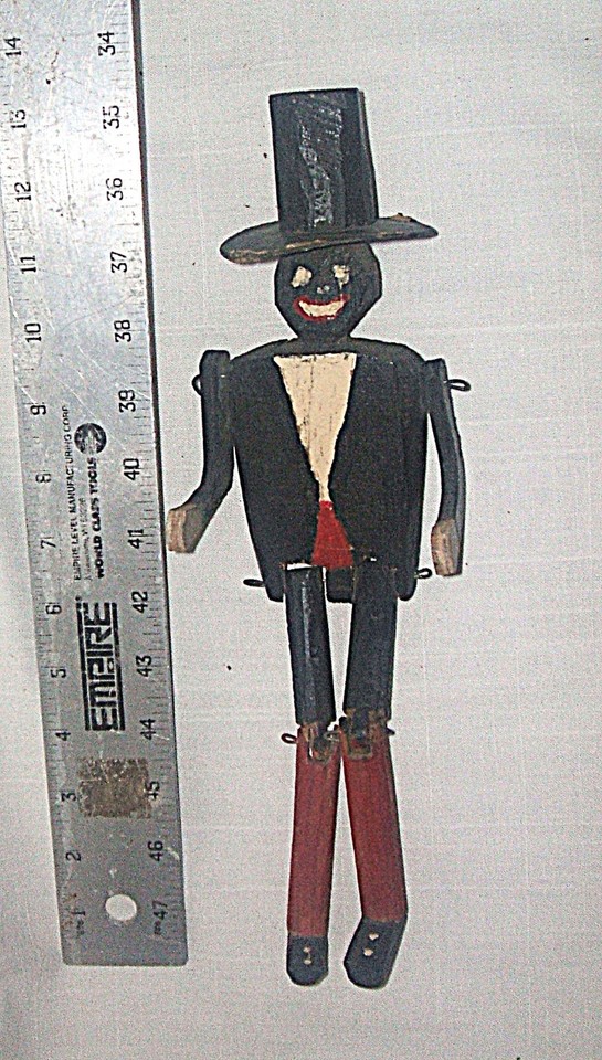 Antique Folk Art "DANCING MAN" Jointed Figure Southern Carving c1920s ...