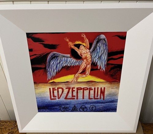 Led Zeppelin Swan Song Logo Illuminated Sign Man Cave LED Light Up ...
