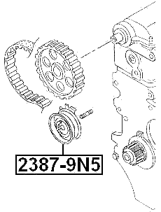 Timing Belt Tensioner Pulley Fits Volkswagen 06A109479, 06A109479A ...