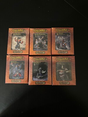 ChainMail Miniatures Game lot of 6 NIS SW Oryugh Drow Warrior Orc ...