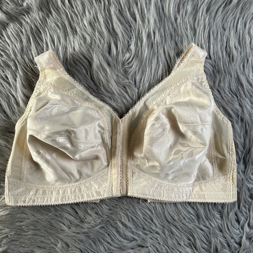 Playtex 18 Hour Wirefree Bra Women Size 40D Beige Unlined Wireless ...