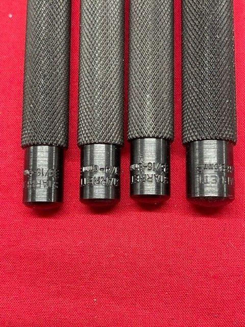 Starrett SB248Z Brass Drive Pin Punch Set, 8" Length, 4 Punches IN ...