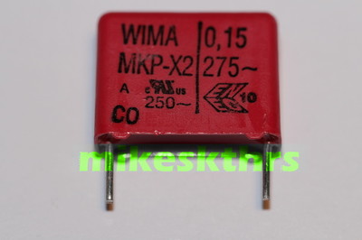 FK.42 10x WIMA MKP Entstörkondensator 0,15µF 275V~ 150nF X2 ...